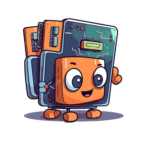 Pequeña Computadora De Dibujos Animados