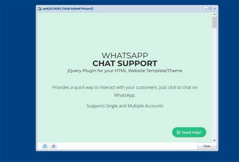 Unigui Does Whatsapp Jquery Support Plugin Components And Code