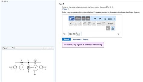Solved P Part A Solve For The Node Voltage Shown In The Chegg