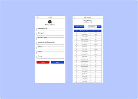 Member Management System UI Figma