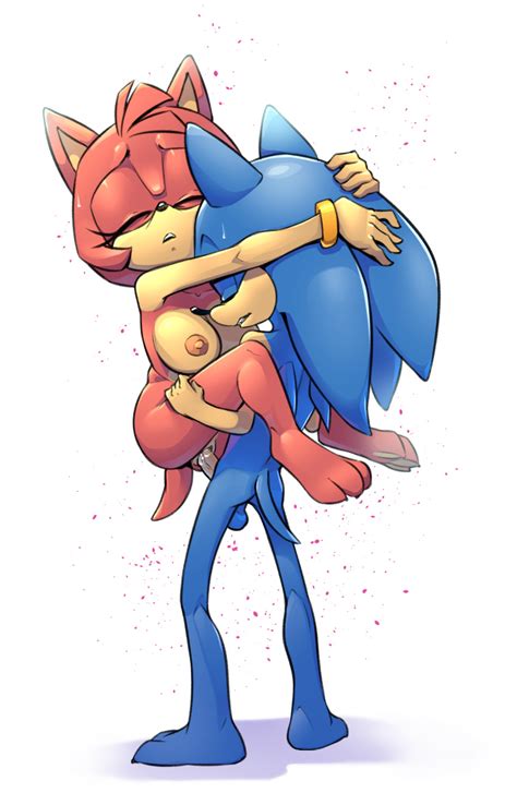 Rule 34 1boy 1girls 2021 Amy Rose Blue Hair Blue Skin Breasts Closed