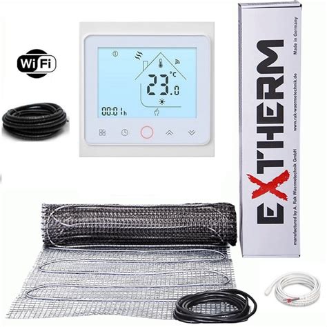 Теплый пол Extherm нагревательный двухжильный мат ЕТ ЕСО 2700 Ват 15 м²