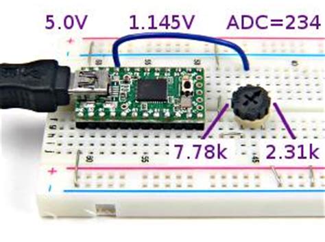 Using The Analog To Digital Converter Adc On Teensy With C Language