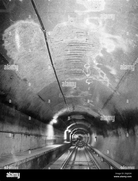 M1 Bore Of Bart Tunnel Where A Fire Hit The Ceiling Of This Transbay Tube Shows How Concrete