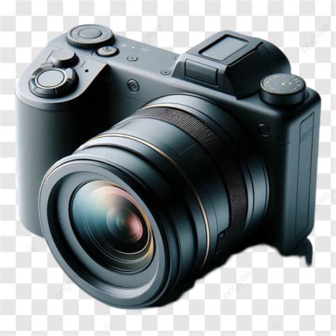 A Sleek Modern Digital Camera With Prominent Lens Dials And Buttons