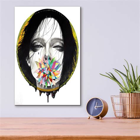 Latitude Run® Black Blossom By Minjae Acrylic Glass Wall Art