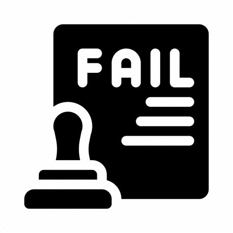 Pass Fail Stamp Exam Assessment Icon Download On Iconfinder