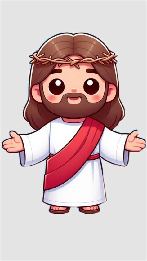 Jesús Animado Dibujos Animados Bonitos Garabatos Lindos Figuras