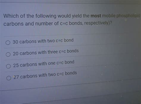 solved which of the following would yield the most mobile