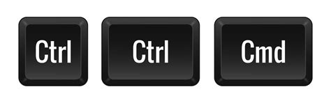 Premium Vector Ctrl Cmd Command Key Combination Keyboard Control