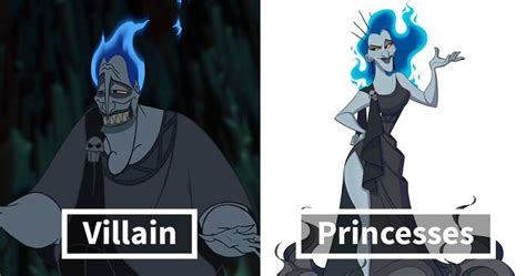 Artist Turns Well Known Disney Villains Into Princesses And People Are Loving It Bored Panda