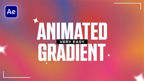 Animated Gradient Background In After Effects After Effects Tutorial Youtube