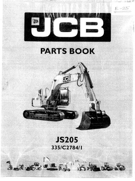 E25 Jcb Js205 Full Scan Ocr Pdf Internal Combustion Engine Civil Engineering