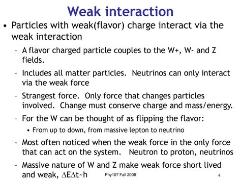 From Before Essay Due Today Discussed The Weak Interaction Ppt Download