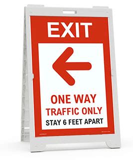 Stop Wrong Way Floor Sign D By SafetySign Com