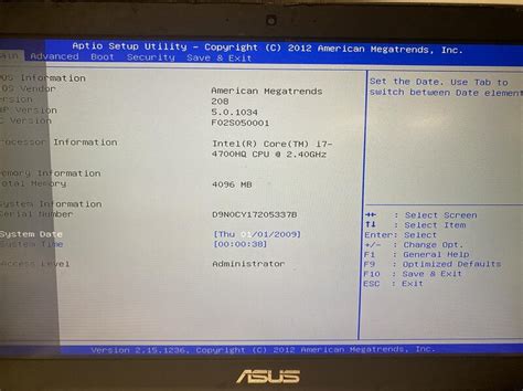 二手ASUS 筆電CPU I DDR G 可以開機到BIOS狀況如圖無後蓋當銷帳零件品 露天市集 全台最大的網路購物市集