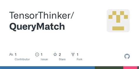 GitHub TensorThinker QueryMatch