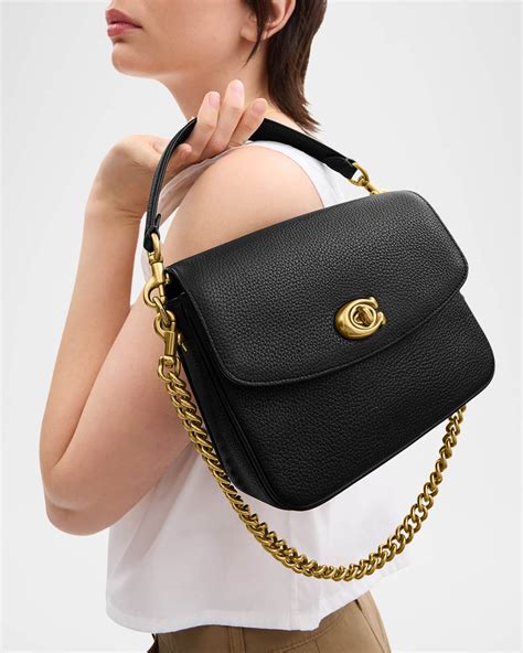 Coach Cassie 19 Polished Pebbled Leather Crossbody Bag Neiman Marcus