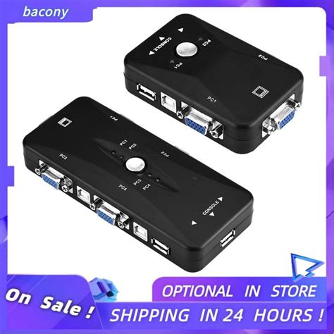 Ready Stock USB KVM Switcher Port VGA Manual Switch Shopee Philippines