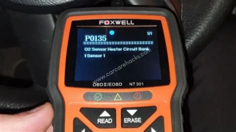 P0135 Obd Ii O2 Sensor Heater Circuit Bank 1 Sensor 1 Trouble Code
