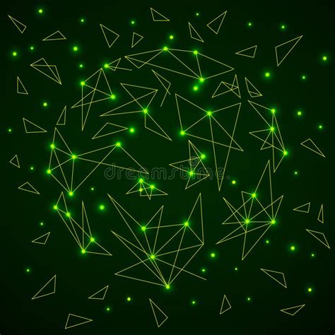 Abstract Globe Of Glowing Lines And Dots Connection Structure Stock Illustration Illustration