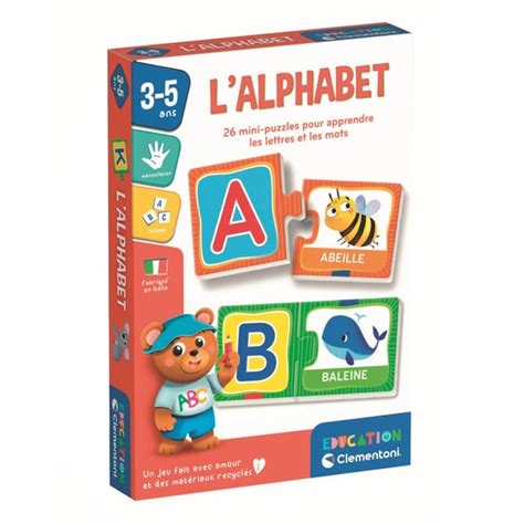 Jeu éducatif Lalphabet Clementoni King Jouet Suisse Premiers