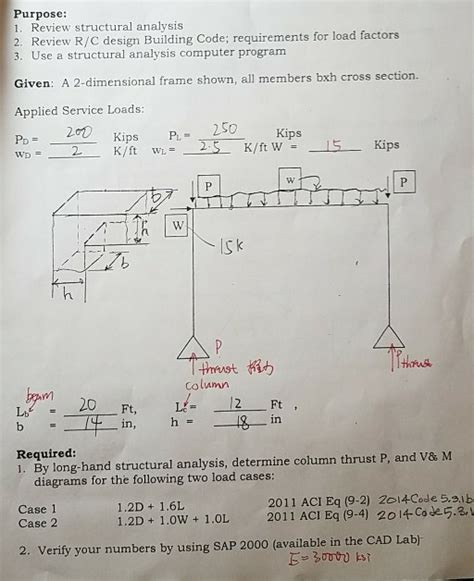 Solved Purpose 1 Review Structural Analysis 2 Review Rc