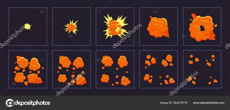 Explosion Animation Frames Explosion Cartoon Explosion Animation