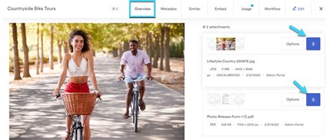 the anatomy of the asset modal smartsheet learning center