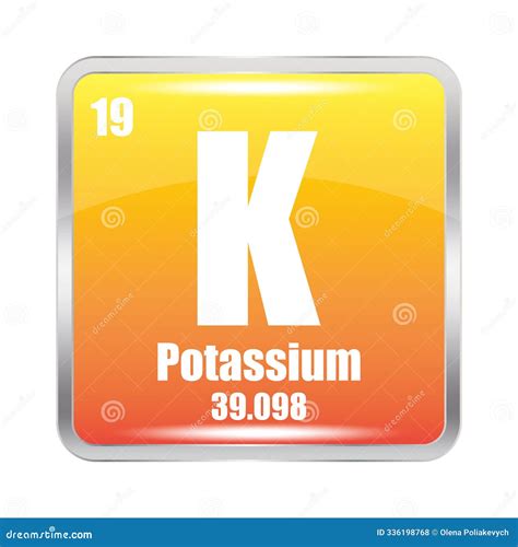 Potassium Element Icon Vector Illustration 287939928