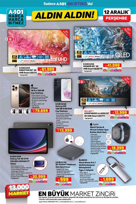 A101'e iPhone 16 Pro Geliyor! 12 Aralık 2024 A101 İnternete Özel Aldın Aldın Kataloğu - Onedio