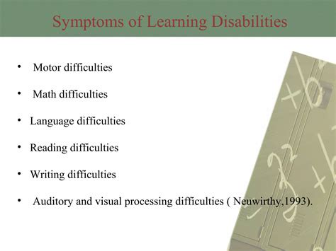 Learning Disabilities Ppt