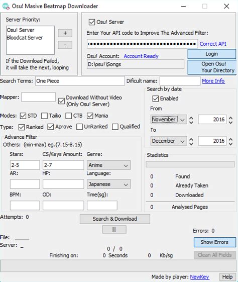 GitHub Miguelangel G Osu Masive Beatmap Downloader Download Massively Beatmaps For The Osu
