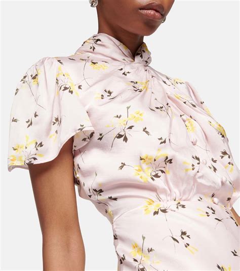 Self Portrait Floral Midi Dress Self Portrait