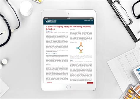 Application Note A Simoa™ Bridging Assay For Anti Drug Antibody Detection Drug Target Review