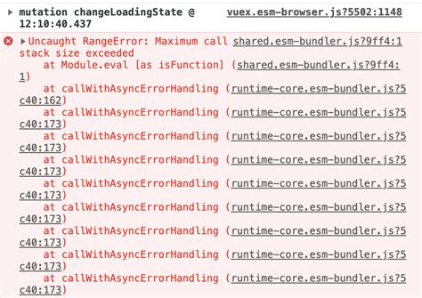 Vuejs Vue Uncaught Rangeerror Maximum Call Stack Size Exceeded
