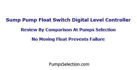 Sump Pump Float Switch Digital Level Controller
