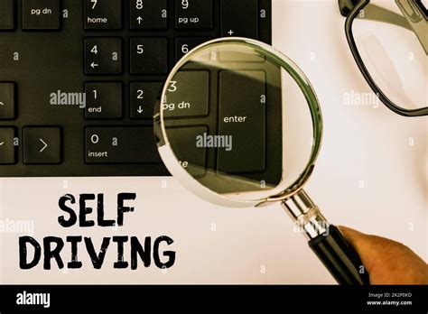 Handwriting Text Self Driving Business Concept Autonomous Vehicle Ability To Navigate Without
