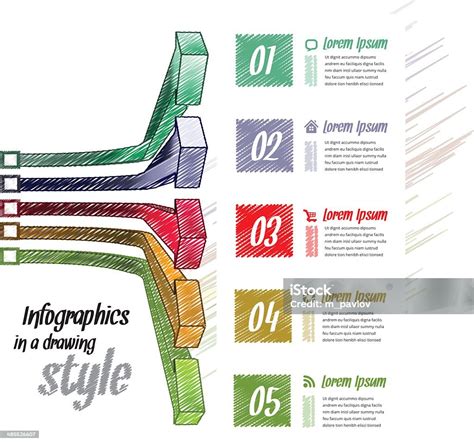 벡터 3d 꺾은선형 화살표 비즈니스 개념 아이콘 그래프에 대한 스톡 벡터 아트 및 기타 이미지 그래프 그리기 낙서 드로잉 Istock