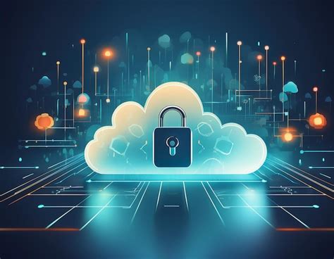 Digital Clock Cloud Computing With Secure Data Transfer Cybersecurity