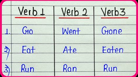 3 Verbs