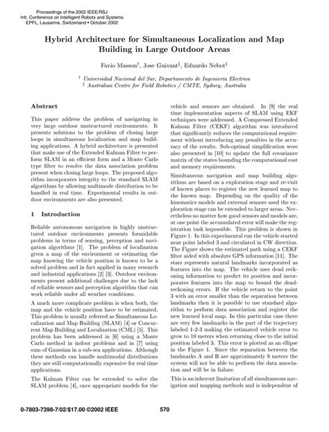 Pdf Hybrid Architecture For Simultaneous Localization And Map Building In Large Outdoor Areas