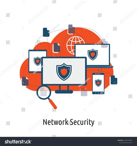 Network Security Personal Data Protection Payment Stock Vector Royalty Free 1439739932