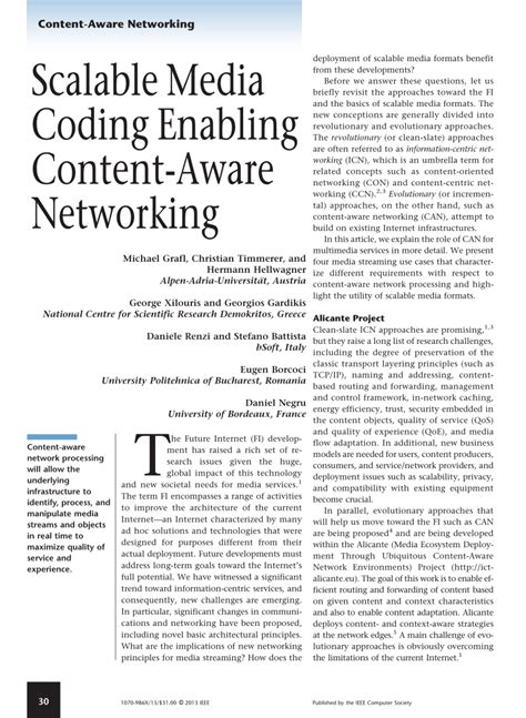 pdf scalable media coding enabling content aware networking