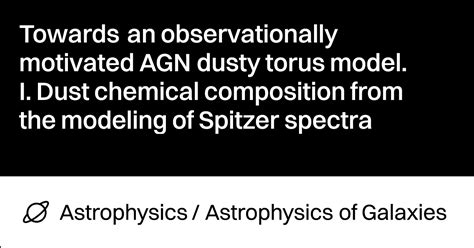 Towards An Observationally Motivated Agn Dusty Torus Model I Dust