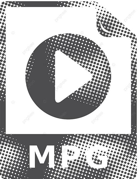 Halftone Icon Video File Music Halftone Print Vector Music Halftone