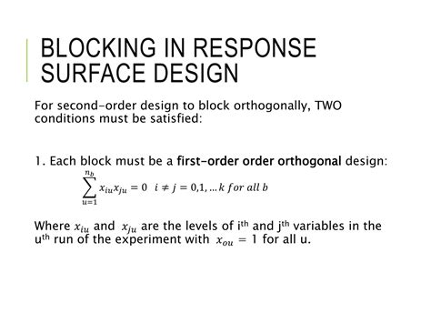 Response Surface Methodology Pptx Physics Science
