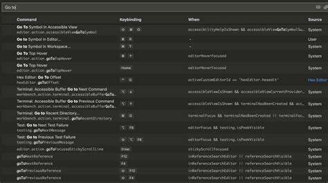Keyboard Shortcuts Disable Cmd Hover To Jump To Definition In