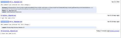 Performance Android Studio AssertionError Don T Invoke