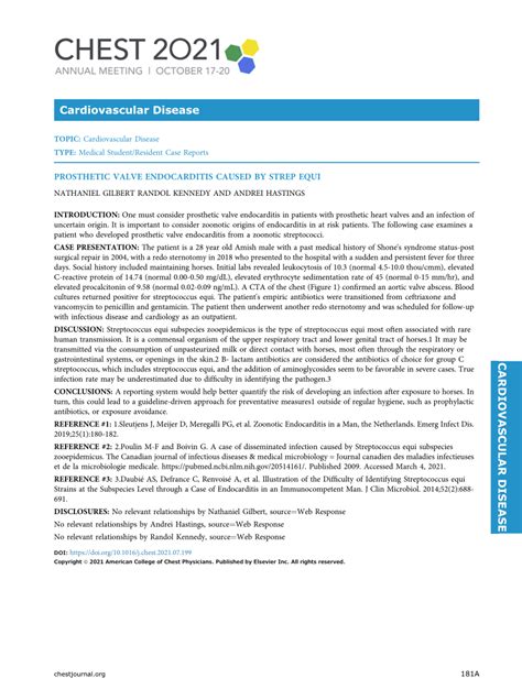 Pdf Prosthetic Valve Endocarditis Caused By Strep Equi